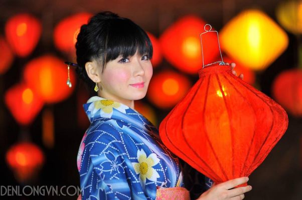 Đèn lồng lụa Hội An truyền thống Xuất đi Nhật | Đèn lồng Việt